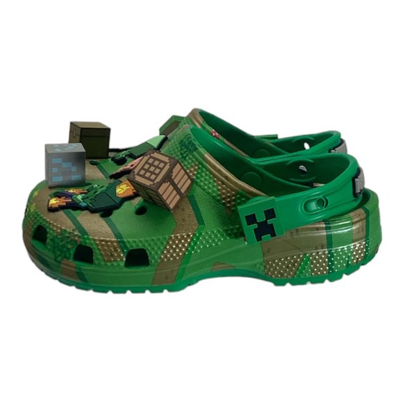 CROCS | Shoes | Crocs Minecraft Elevated 3d Clog Lightweight Green ...